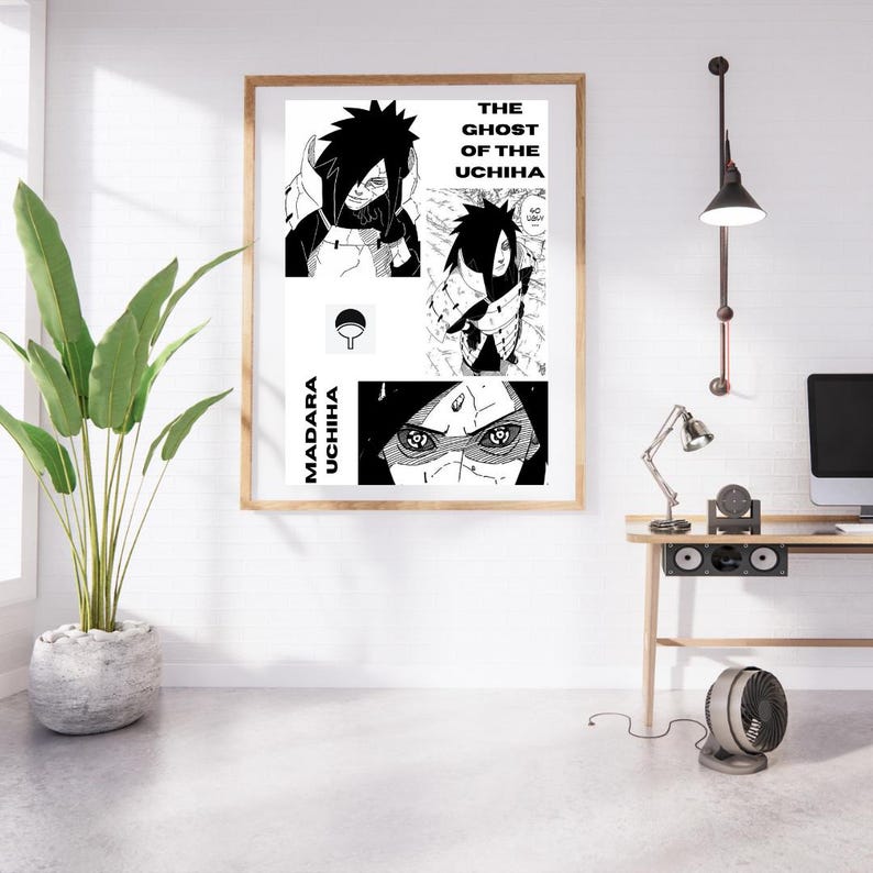 Madara Uchiha Manga Poster, Anime Poster Wall Decor Print. - Etsy