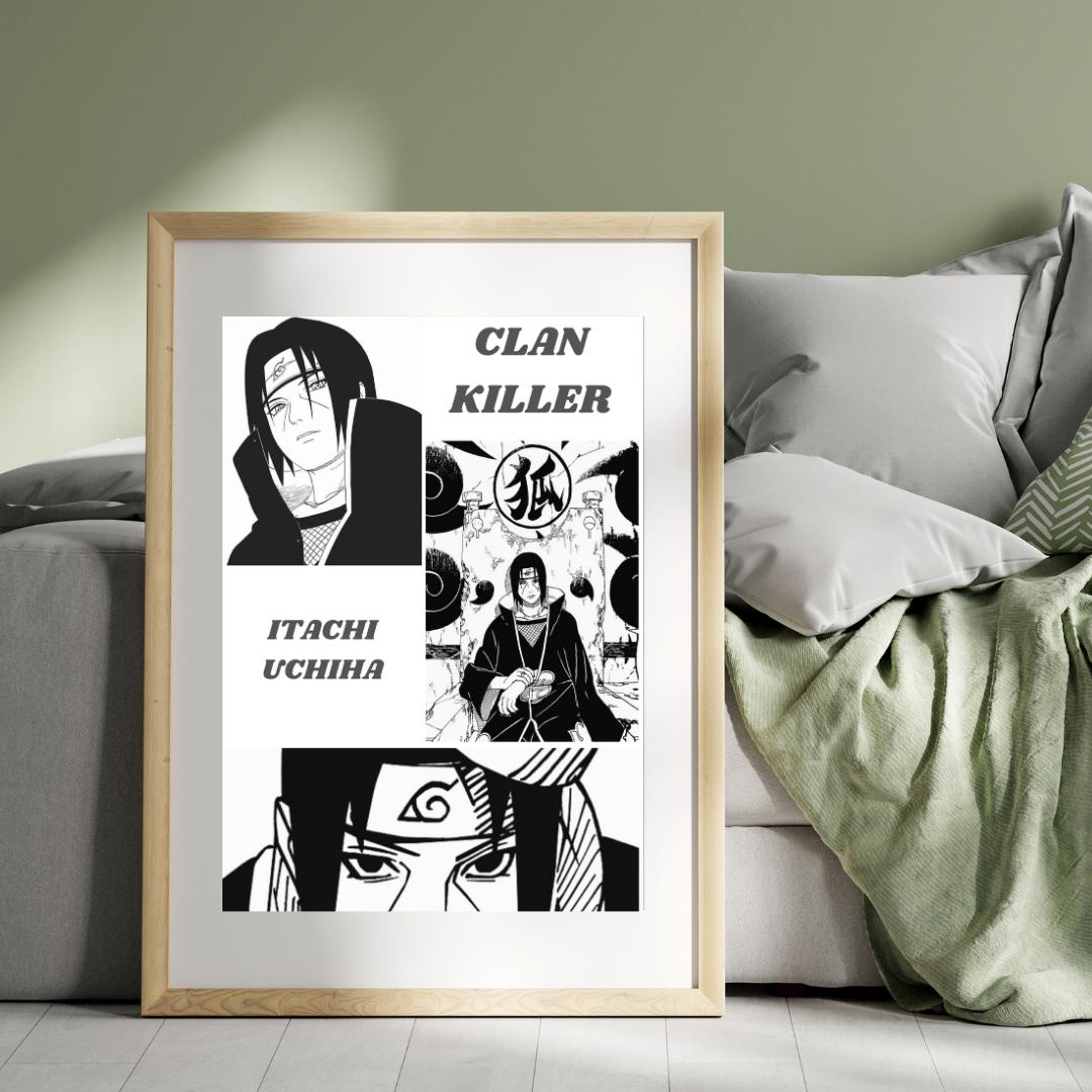 Itachi Uchiha Manga Poster, Anime Poster Wall Decor Print. - Etsy