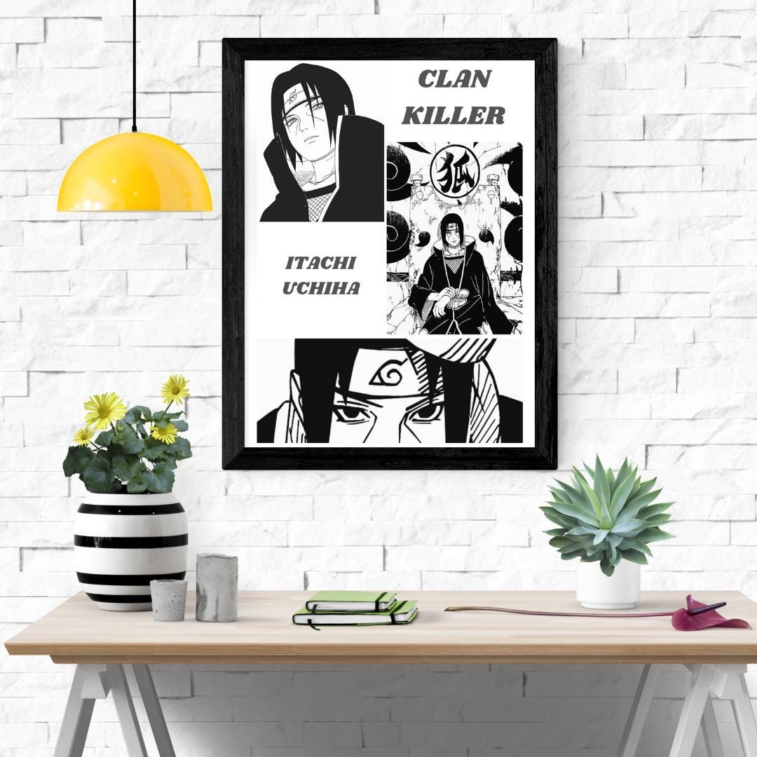Itachi Uchiha Manga Poster, Anime Poster Wall Decor Print. - Etsy