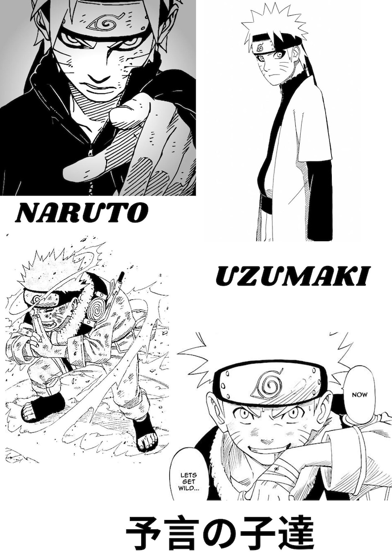 Naruto Uzumaki Manga Poster, Anime Poster Wall Decor Print. - Etsy