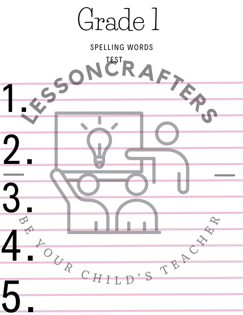 Grade 1 Spelling Words - Etsy