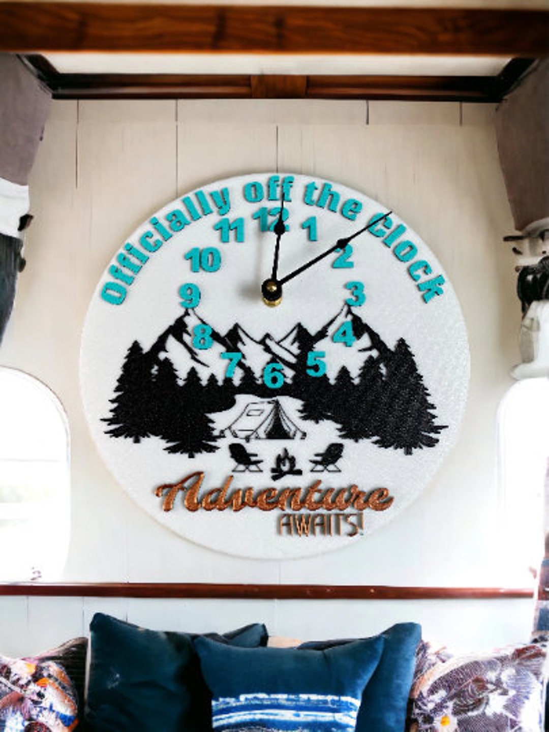 Officially off the Clock, Wall Decor, Retirement Gift, Gift for Her ...