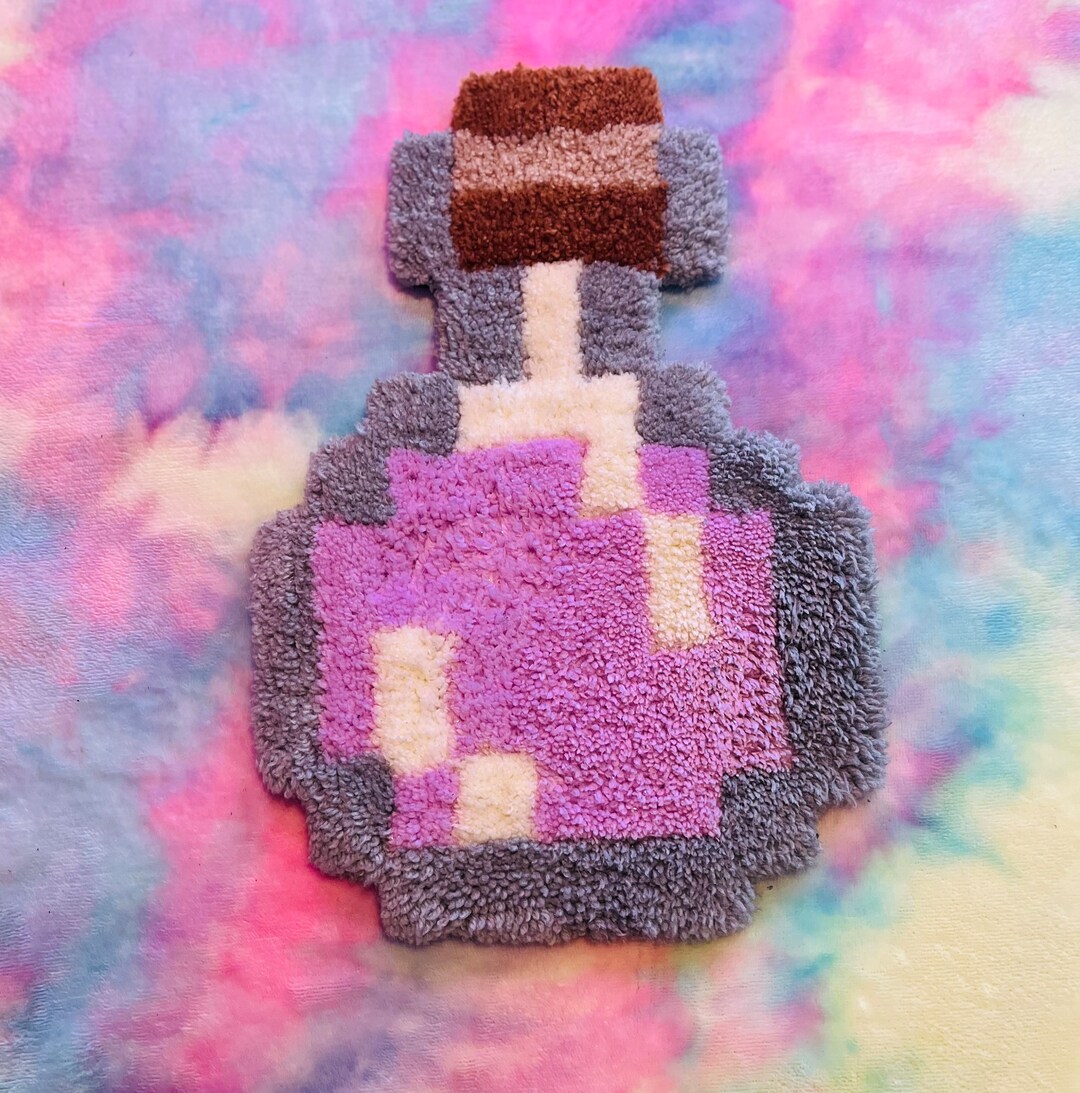 Enchanted Minecraft Potion Tufted Rug - Etsy