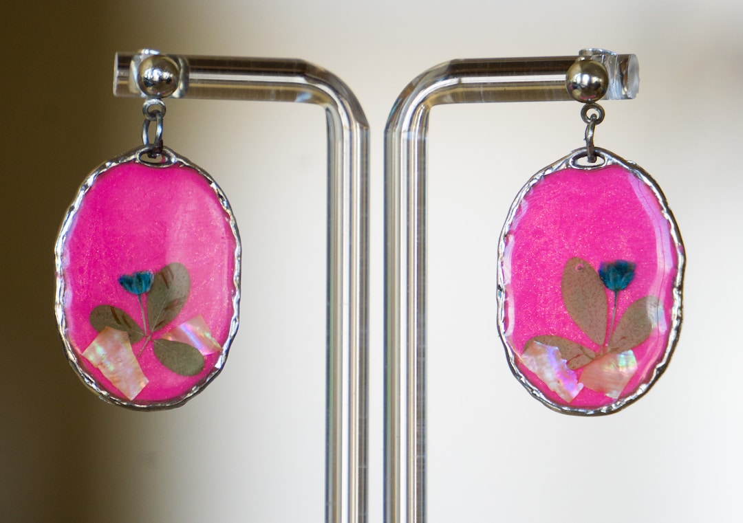 Pink Grotto. Mini's. Sterling Silver, Hypoallergenic, VERY Lightweight ...