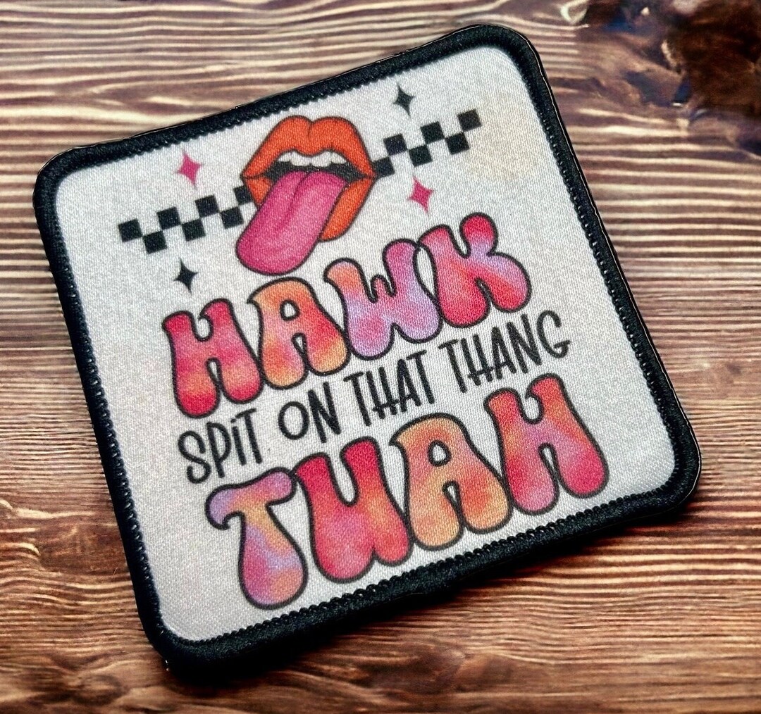 Hawk Tuah L Tongue L Iron on Patch - Etsy