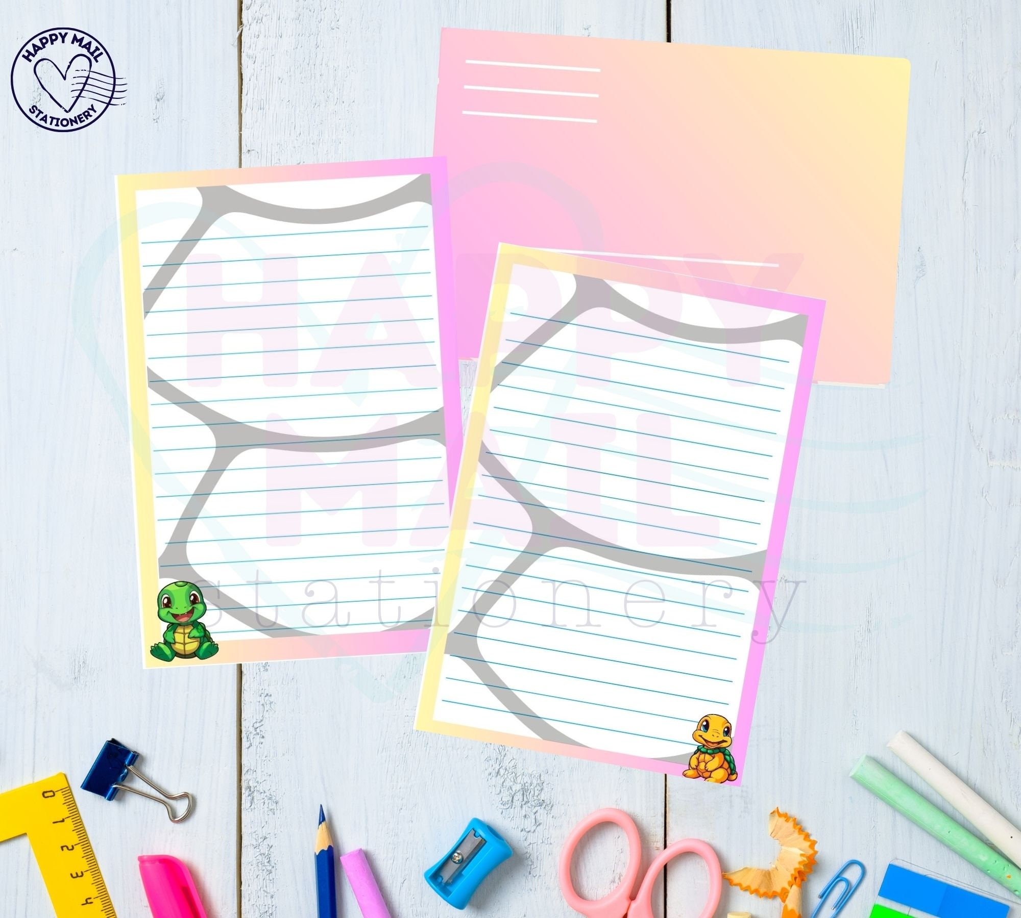Baby Animal Friends Pen Pal Printable Pack | Cute Animal Digital ...