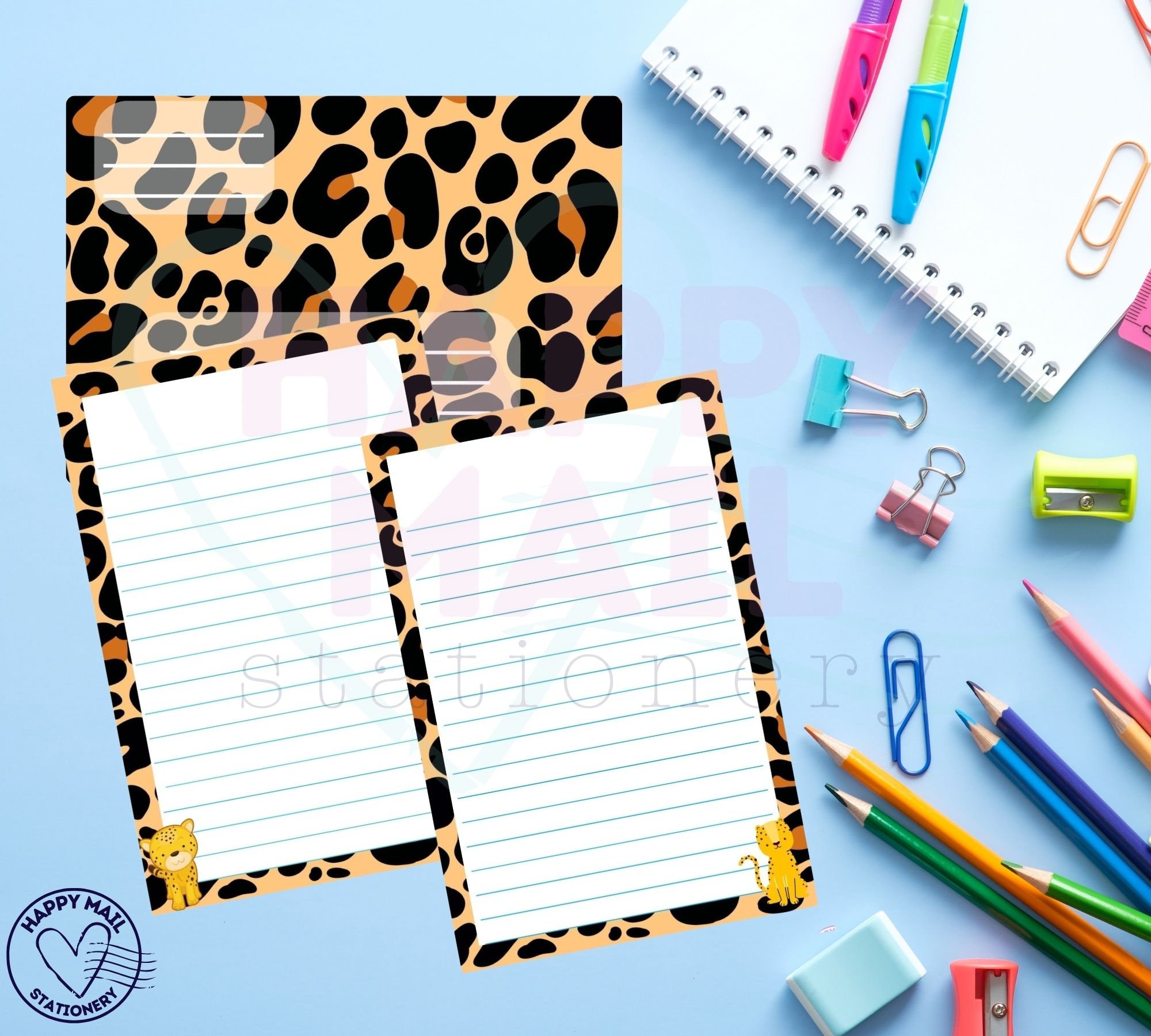 Baby Animal Friends Pen Pal Printable Pack | Cute Animal Digital ...