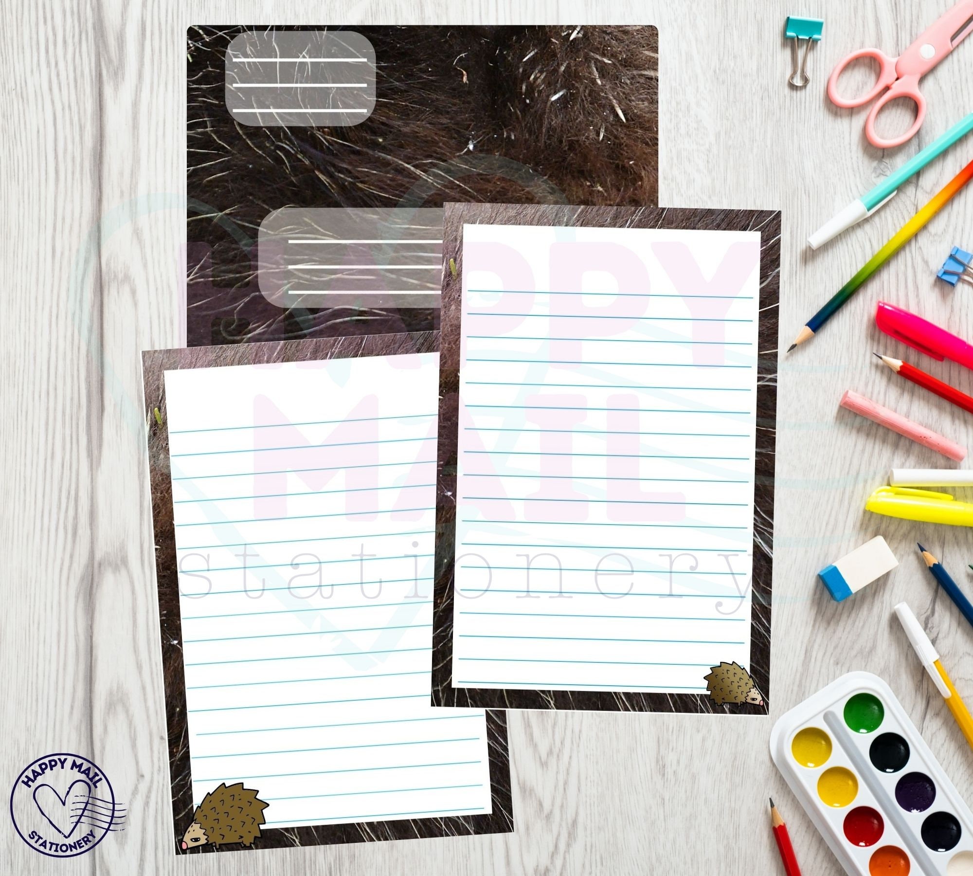 Baby Animal Friends Pen Pal Printable Pack | Cute Animal Digital ...