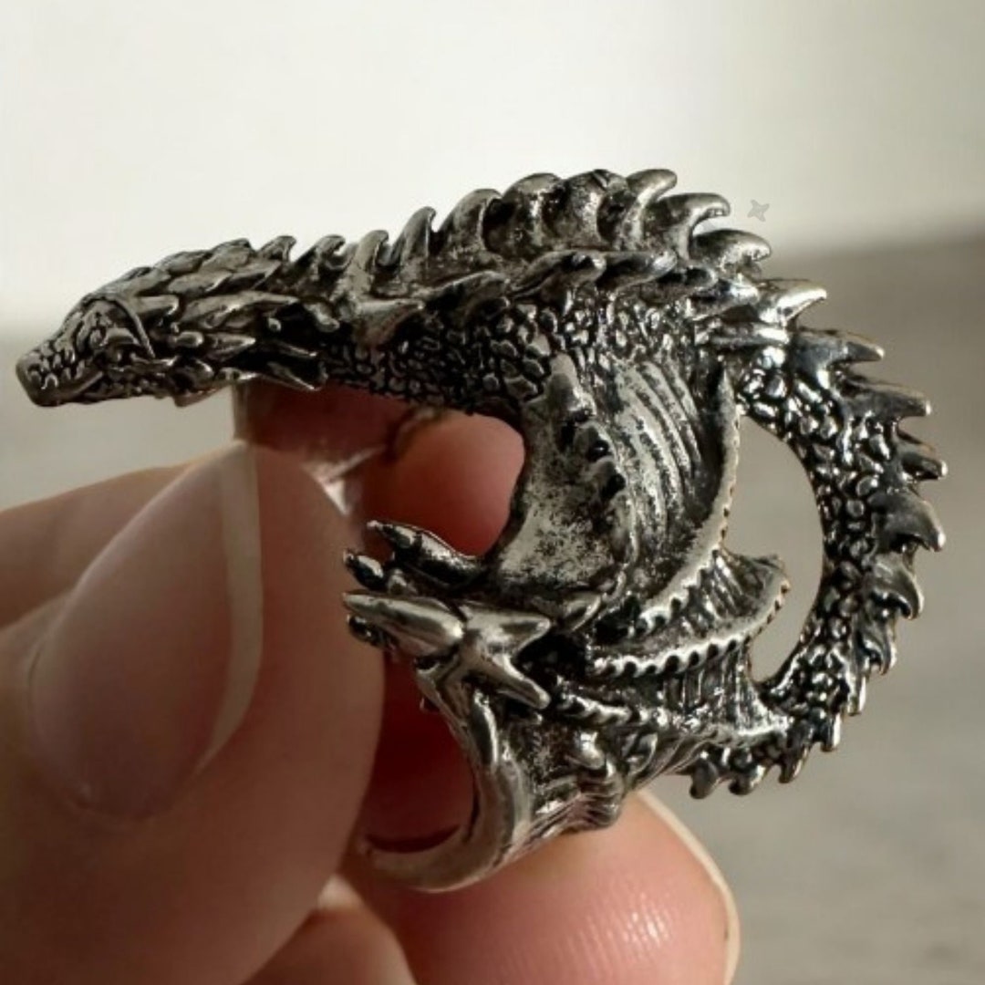 Gothic Fantasy Dragon Ring, Punk Gothic Dragon Ring, Fantasy Gothic ...