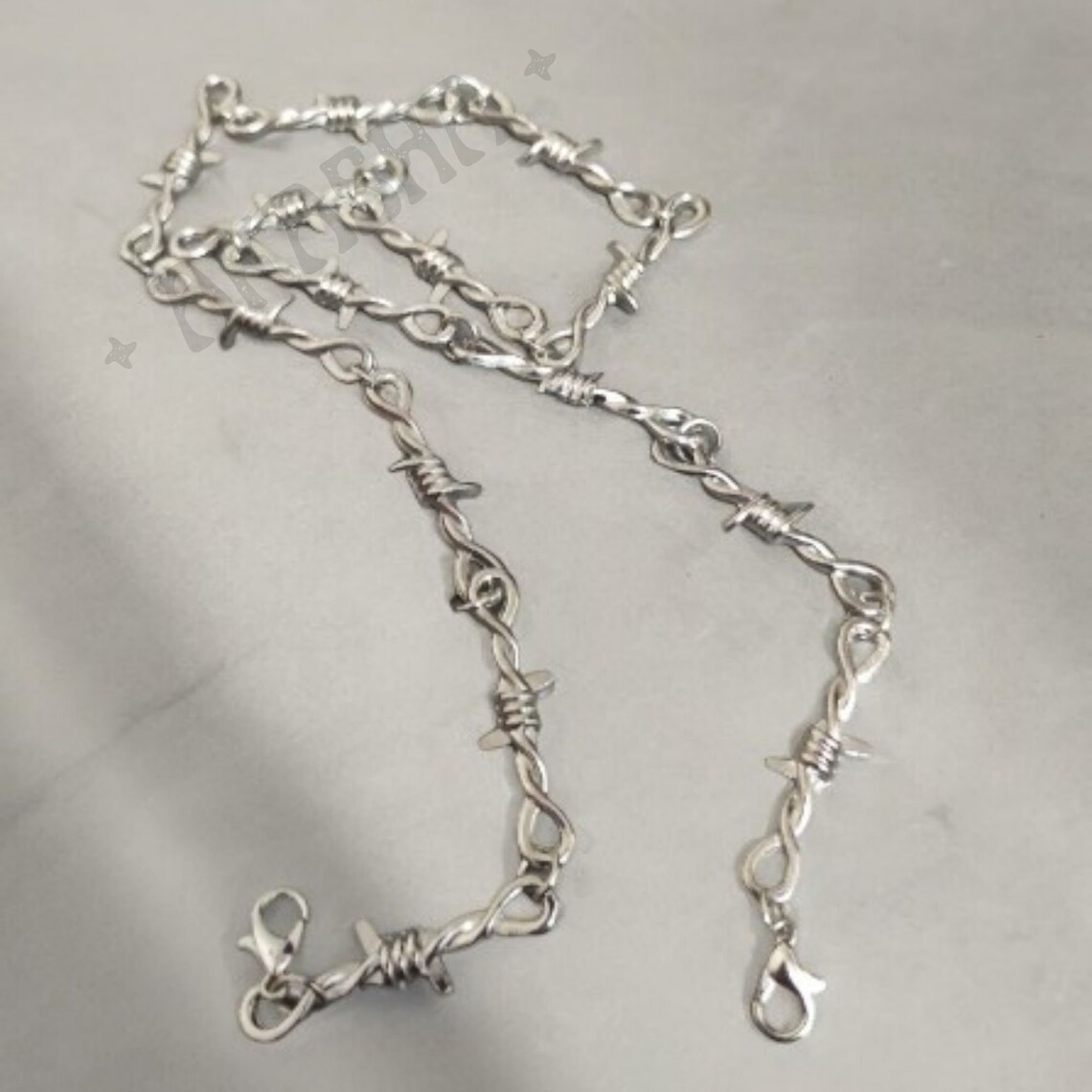 Gothic Barbed Wire Choker, Punk Barbed Wire Necklace, Barbed Wire ...