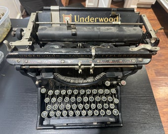 Underwood Typewriter From 1925, No. 5, Fully Functional - Etsy