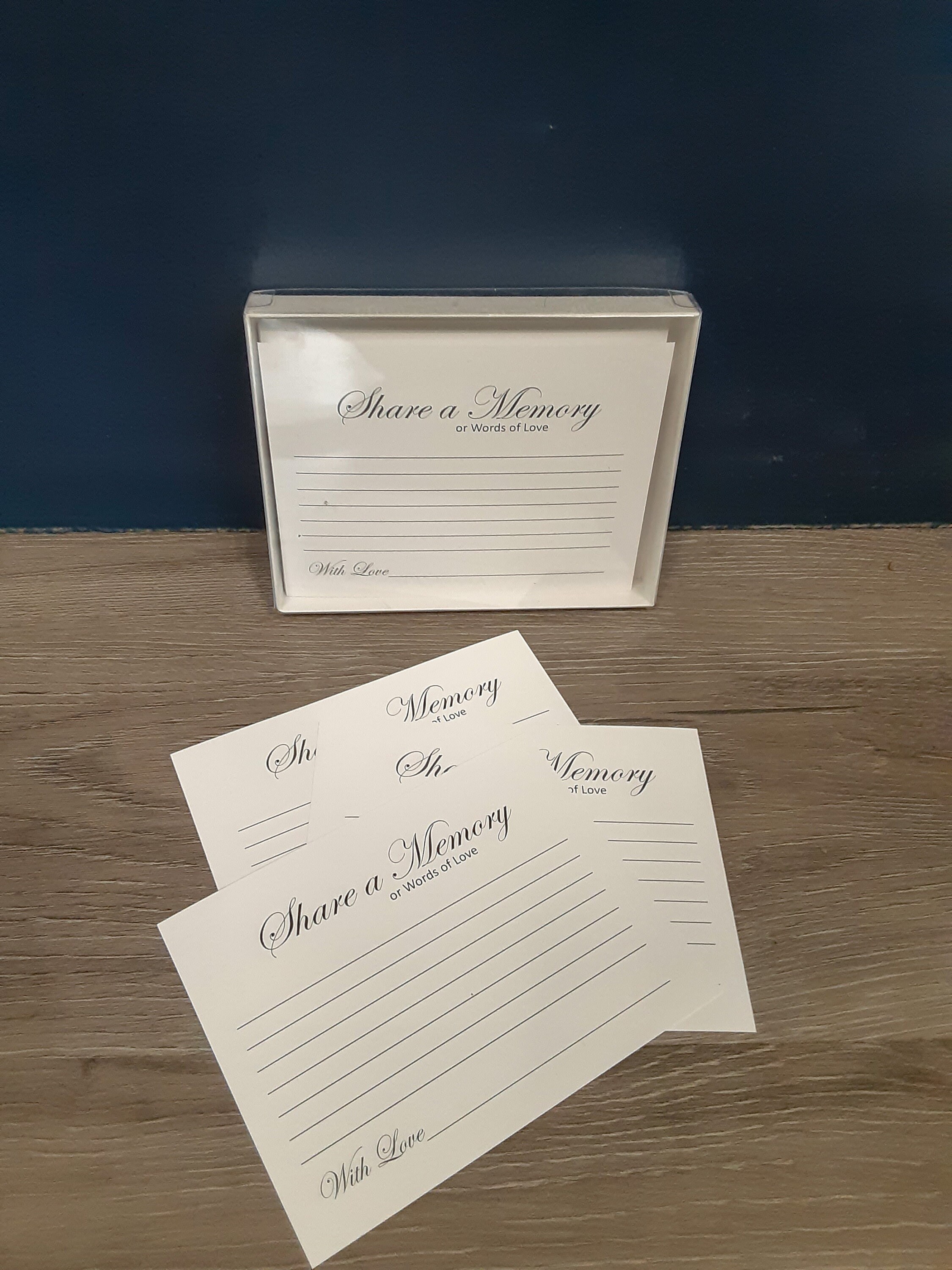 Share a Memory Note Cards 50 Memorial Funeral Celebration of Life ...