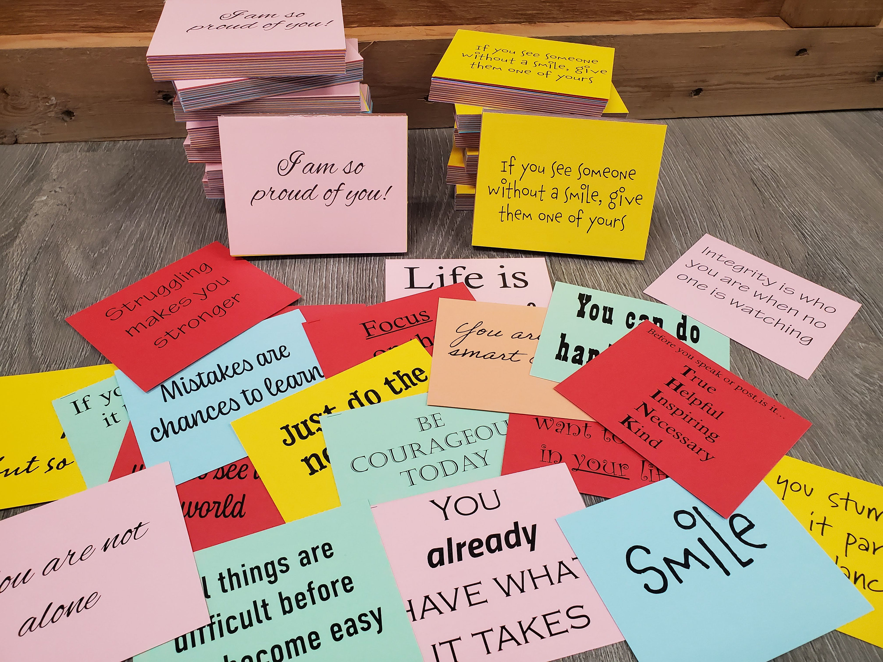 Smile Notes Encouraging Messages Lunchbox Notes Random Acts of Kindness ...