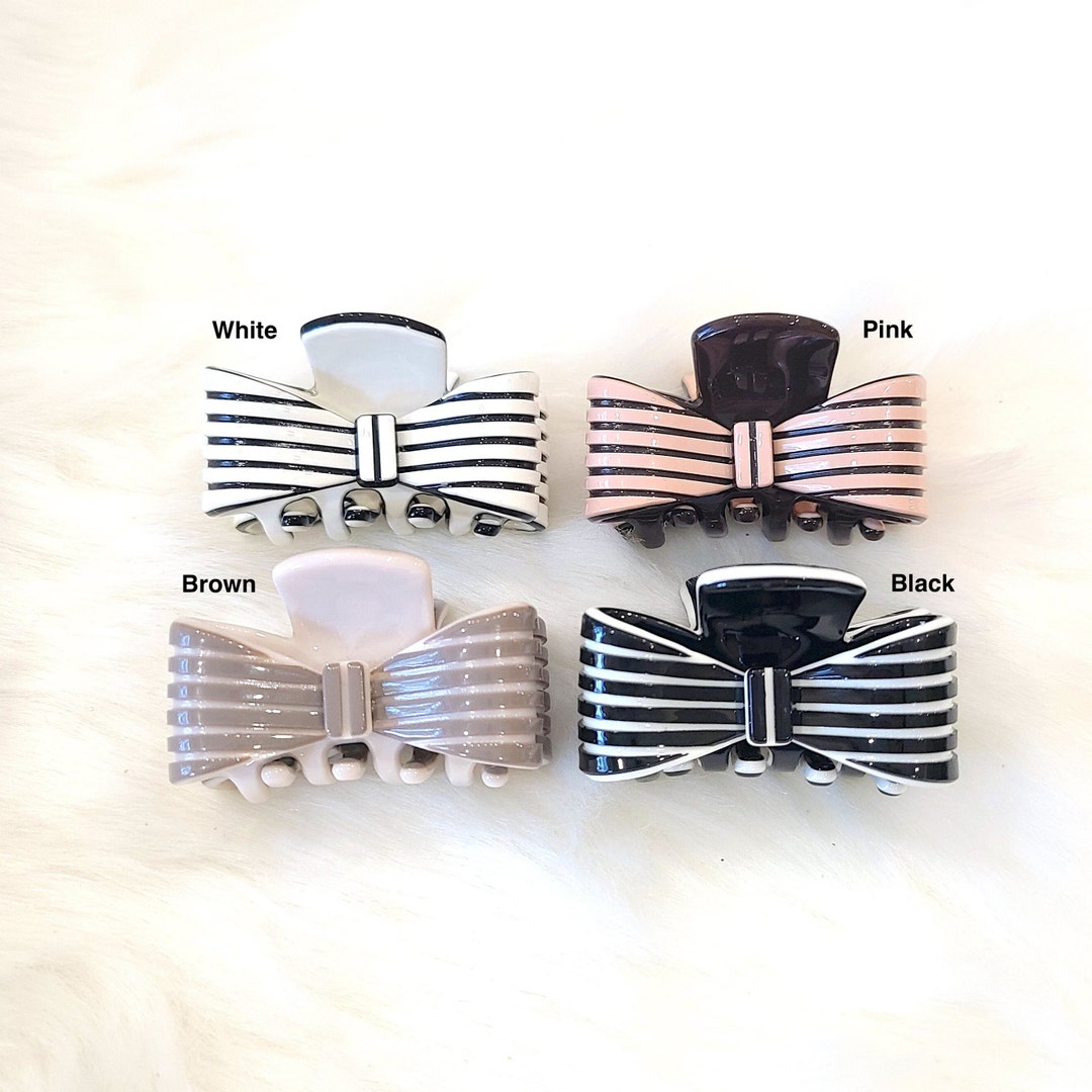 Bow Tie Light Weight Small Size Claw Cellulose Jaw Clip - 4colors - Etsy
