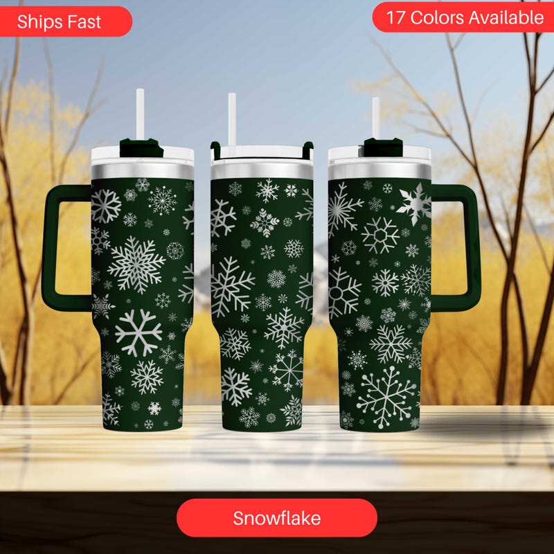Snowflake Tumbler - Etsy