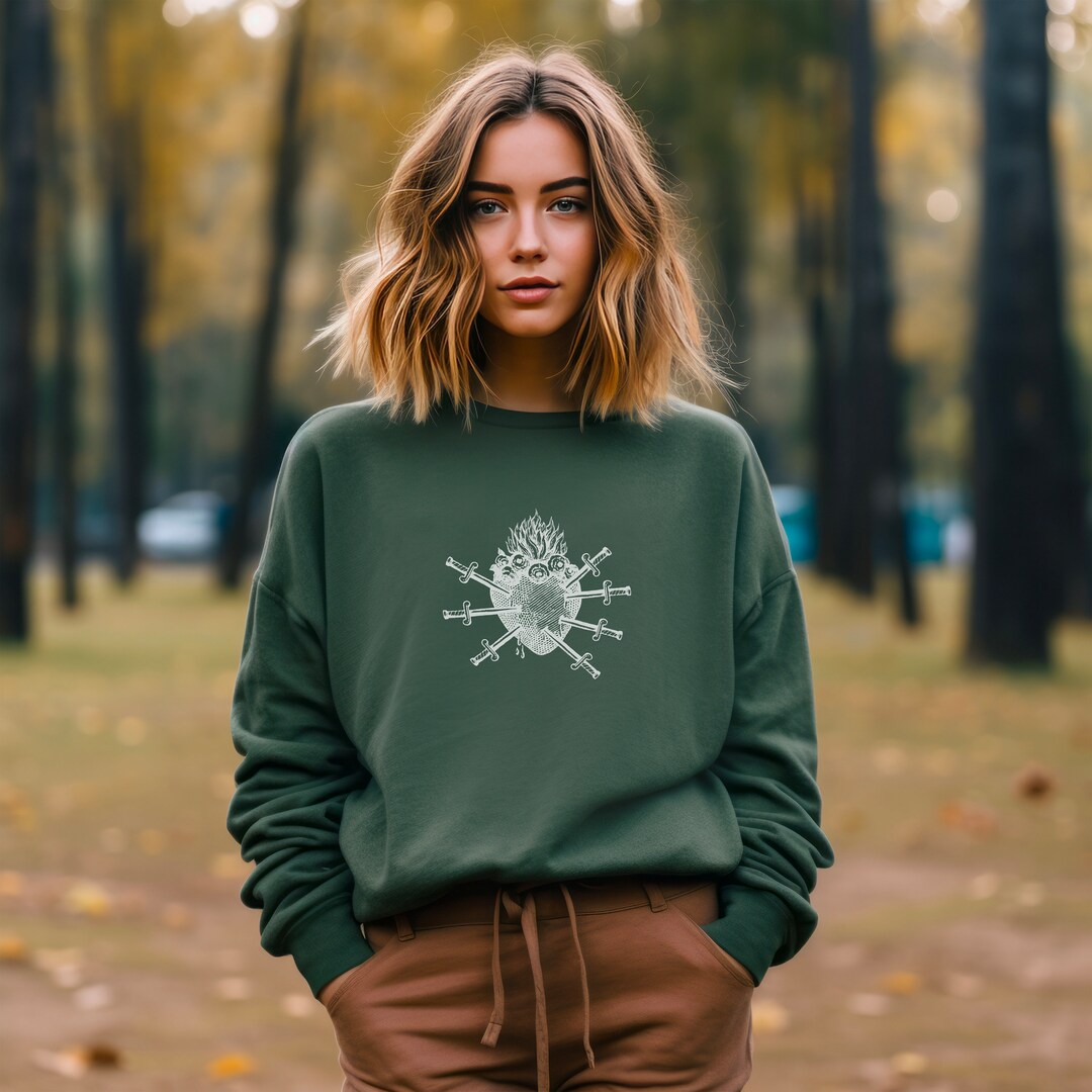 Sorrowful Heart of Mary, Mater Dolorosa, 7 Sorrows Sweatshirt, Unisex ...