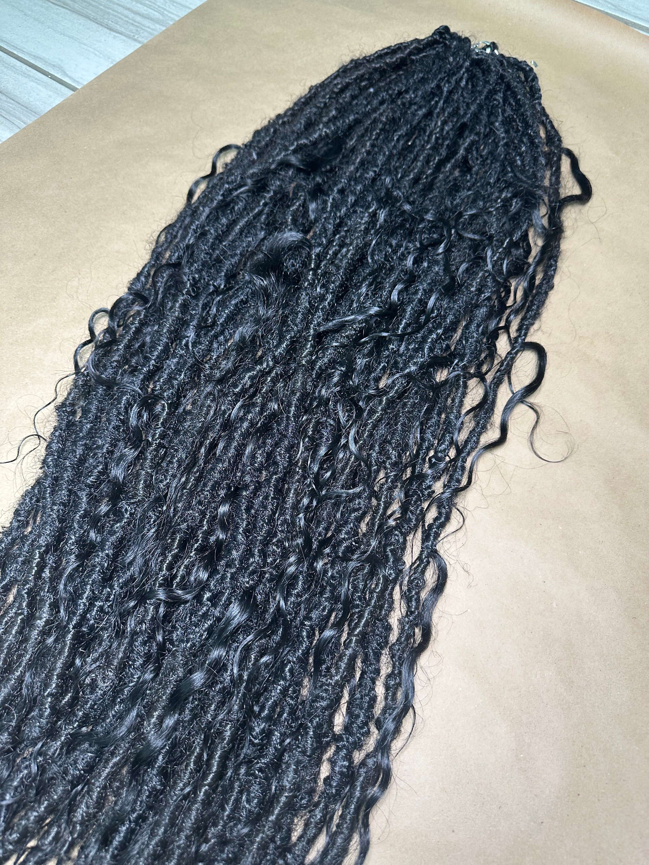 Boho Loc Bundles 36” Pre-loop Locs With Human Hair (18 Locs Strands) - Etsy