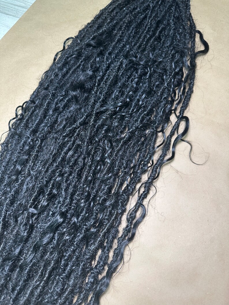 Boho Pre-made Locs With Human Hair - Etsy