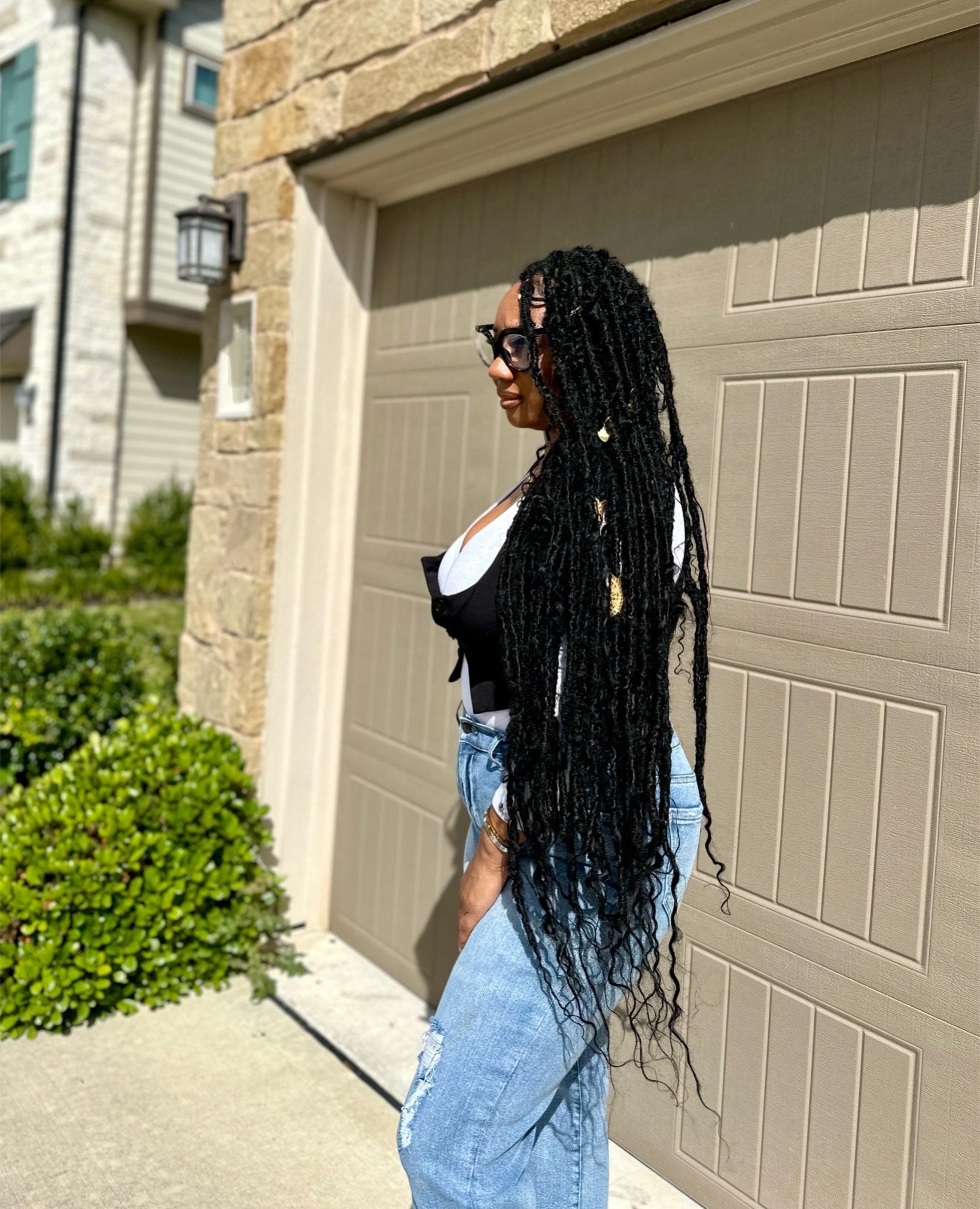 Boho Loc Bundles 36” Pre-loop Locs With Human Hair (18 Locs Strands) - Etsy