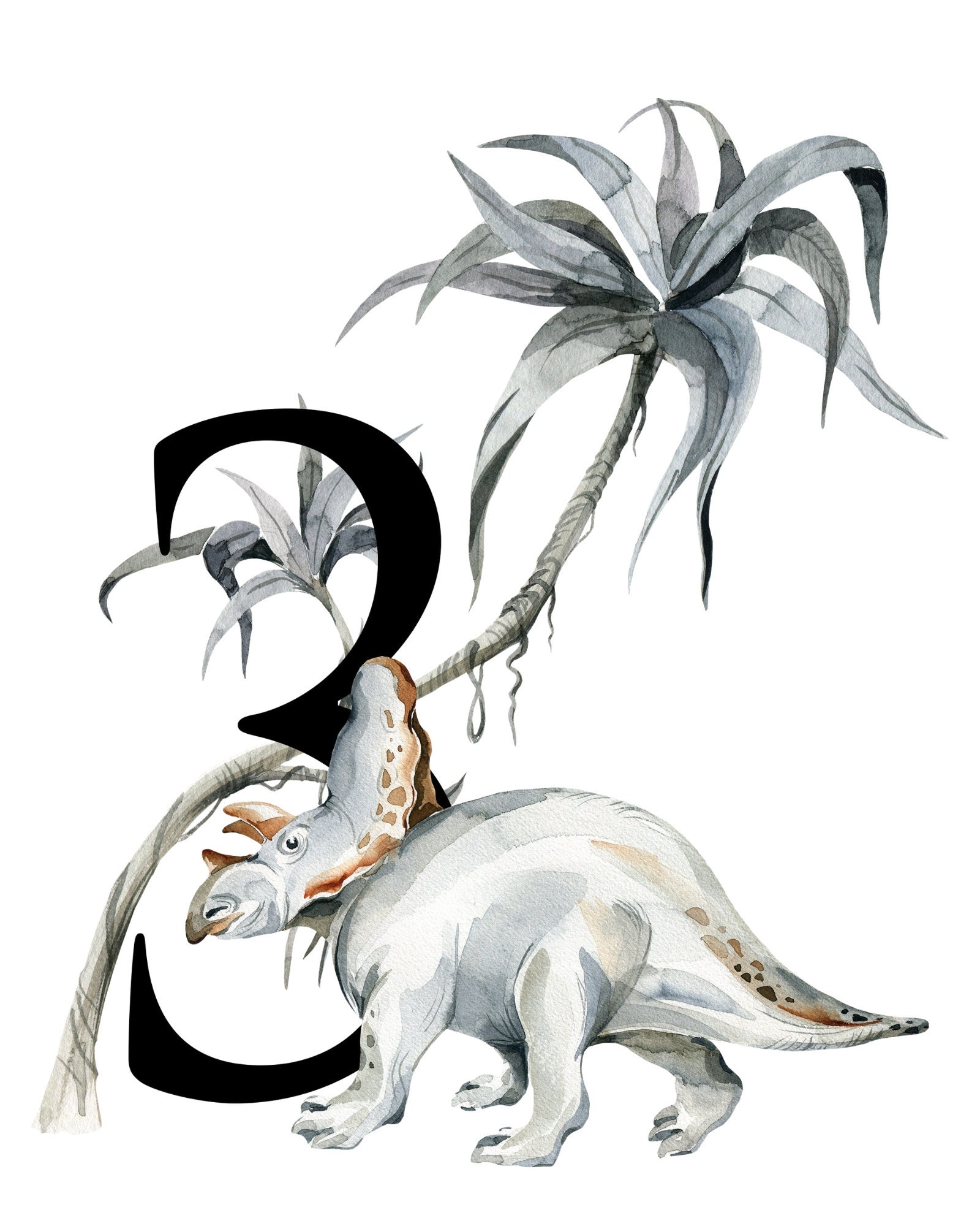 Kids Dinosaur Printable, Dinosaur Wall Art, Numbers Poster, Educational ...