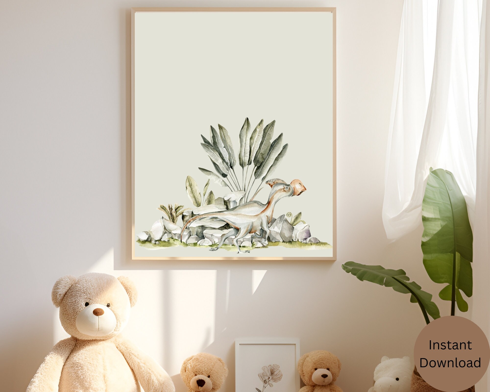 Kids Dinosaur Printable Bundle, Dinosaur Wall Art, Numbers Poster ...