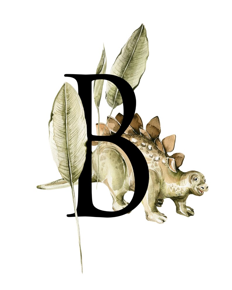 Kids Dinosaur Printable, Dinosaur Wall Art, Alphabet Poster ...