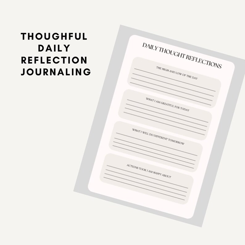 Self Reflection Worksheets - Etsy