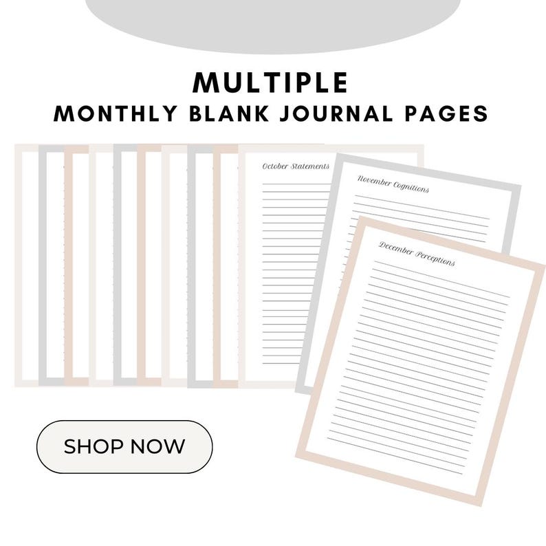 Yearly Reflection Journal - Instant Download - Etsy