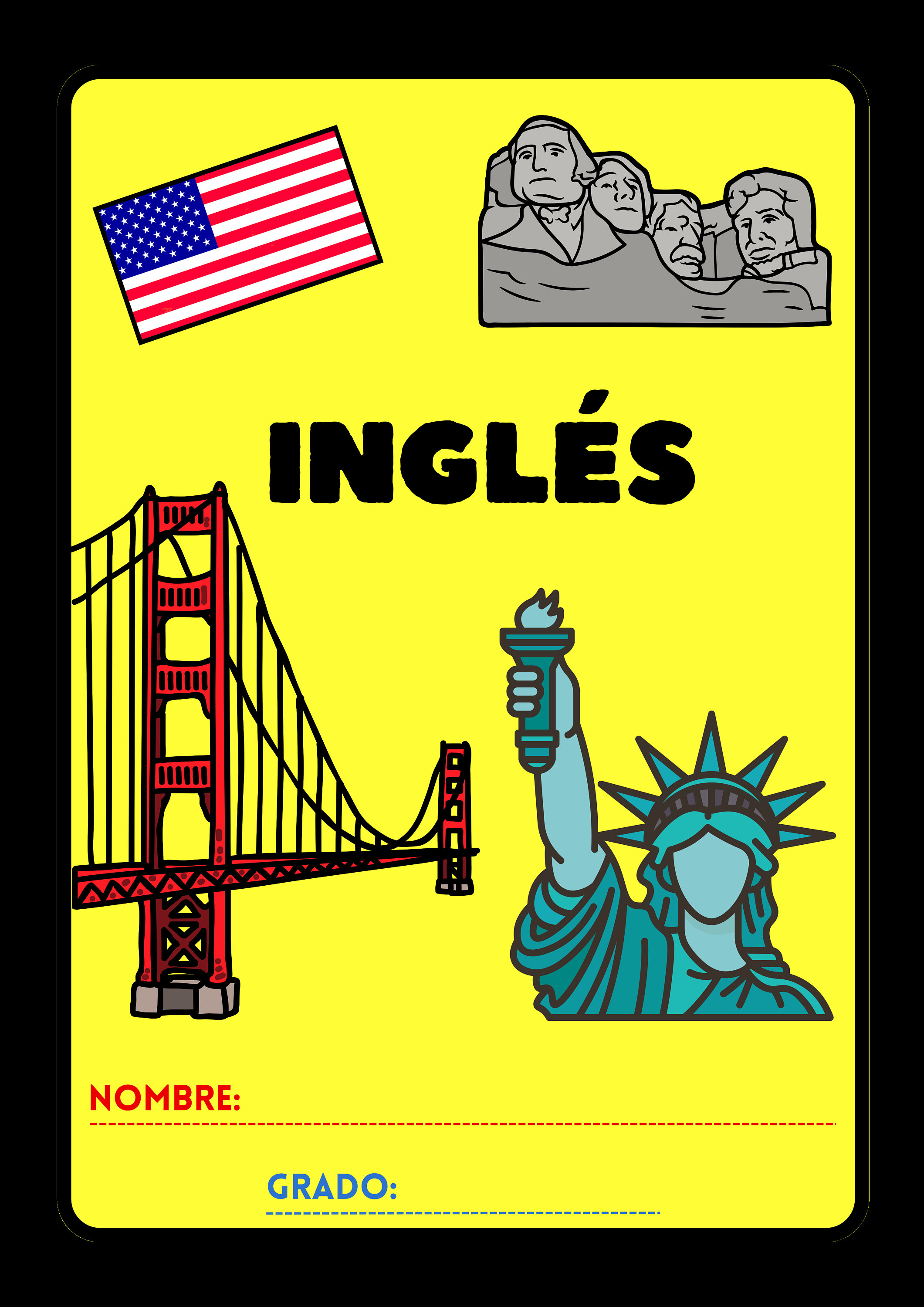 Caratulas Escolares Básicas. Educación Primaria. - Etsy