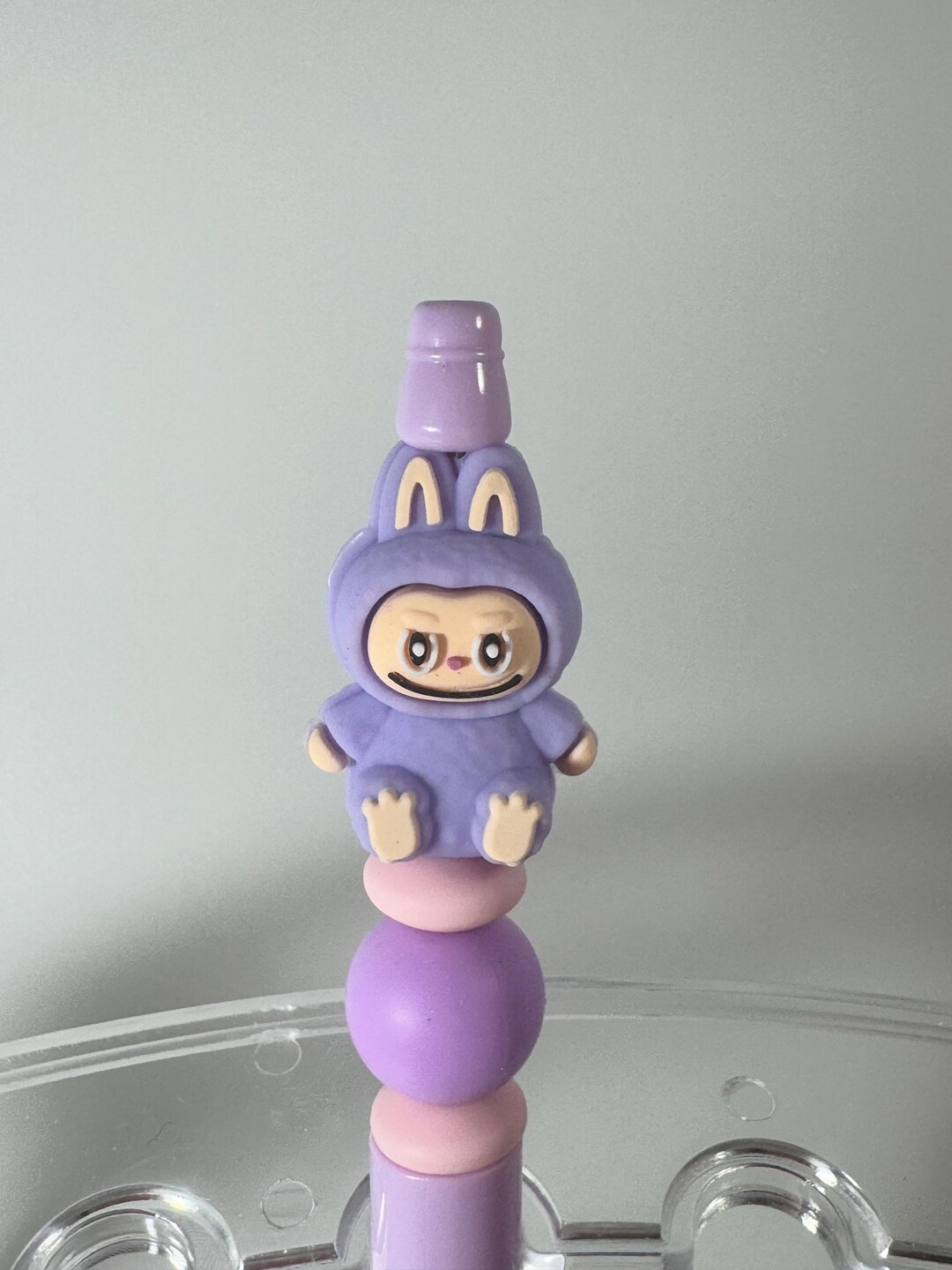 Purple Labubu Silicone Beaded Pen - Etsy