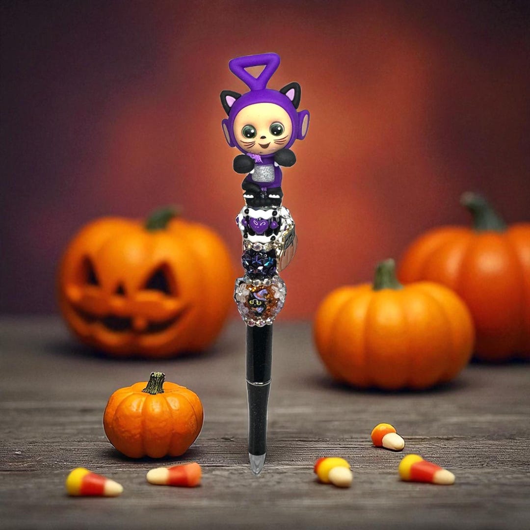 Tinkie Winkie Teletubbies in a Cat Costume Halloween Character Beaded ...