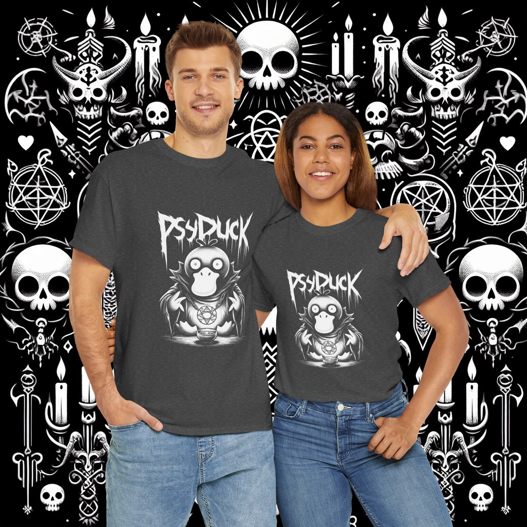 Black Magic Psyduck Unisex Gildan 5000 Full Cotton T Shirt - Etsy