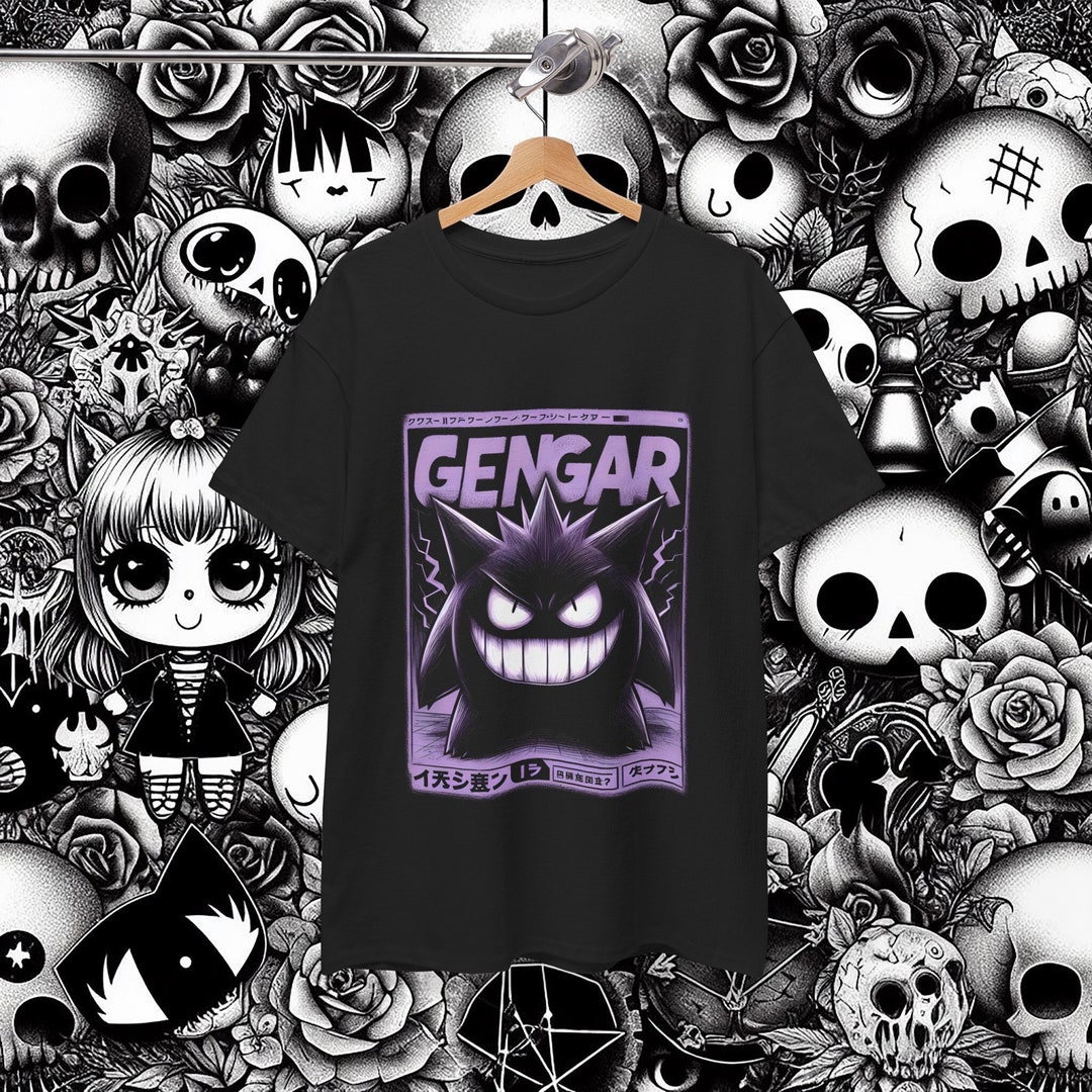 Retro Gengar Shirt / Unisex Full Cotton Fan Art T Shirt - Etsy
