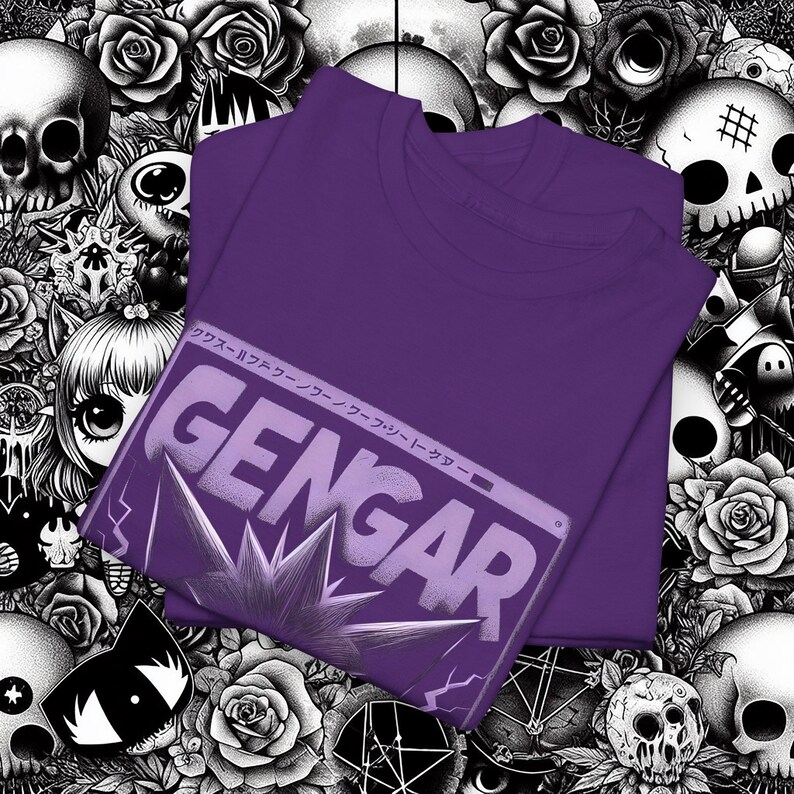 Retro Gengar Shirt / Unisex Full Cotton Fan Art T Shirt - Etsy