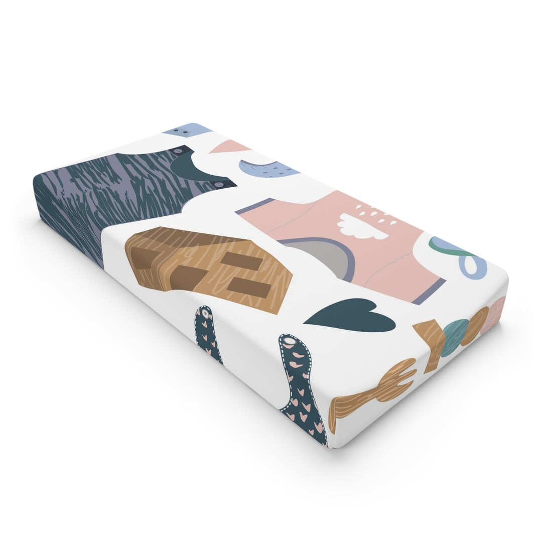 Baby Essentials Pattern Baby Changing Pad Cover - Etsy