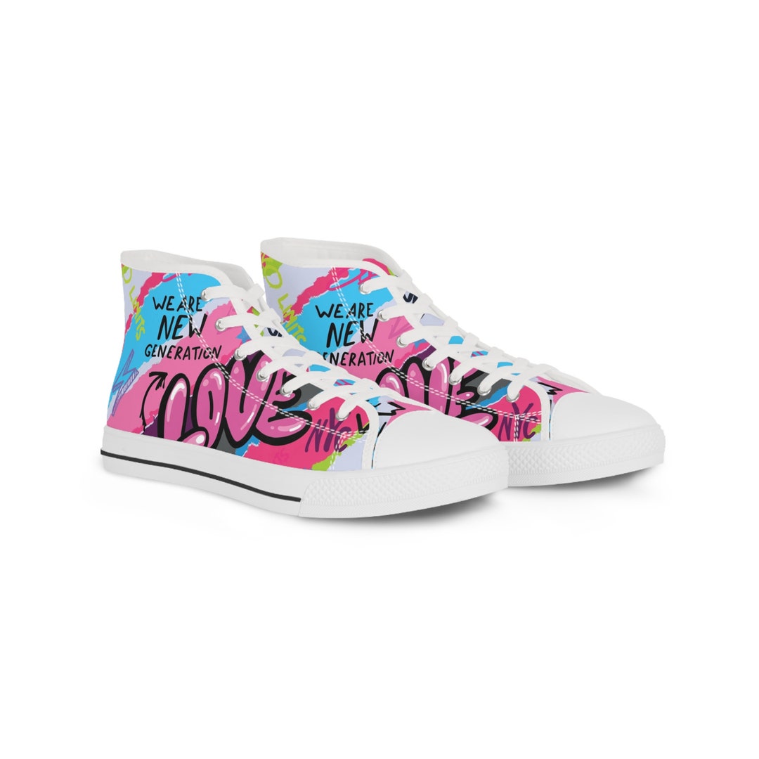 New 2024 Summer Love Generation Men's High Top Sneakers - Etsy