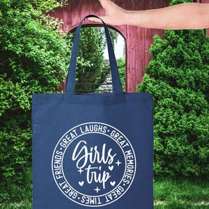 Girls Trip Tote Bag, Girls Trip Bag, Girls Weekend Canvas Bag, Girls ...