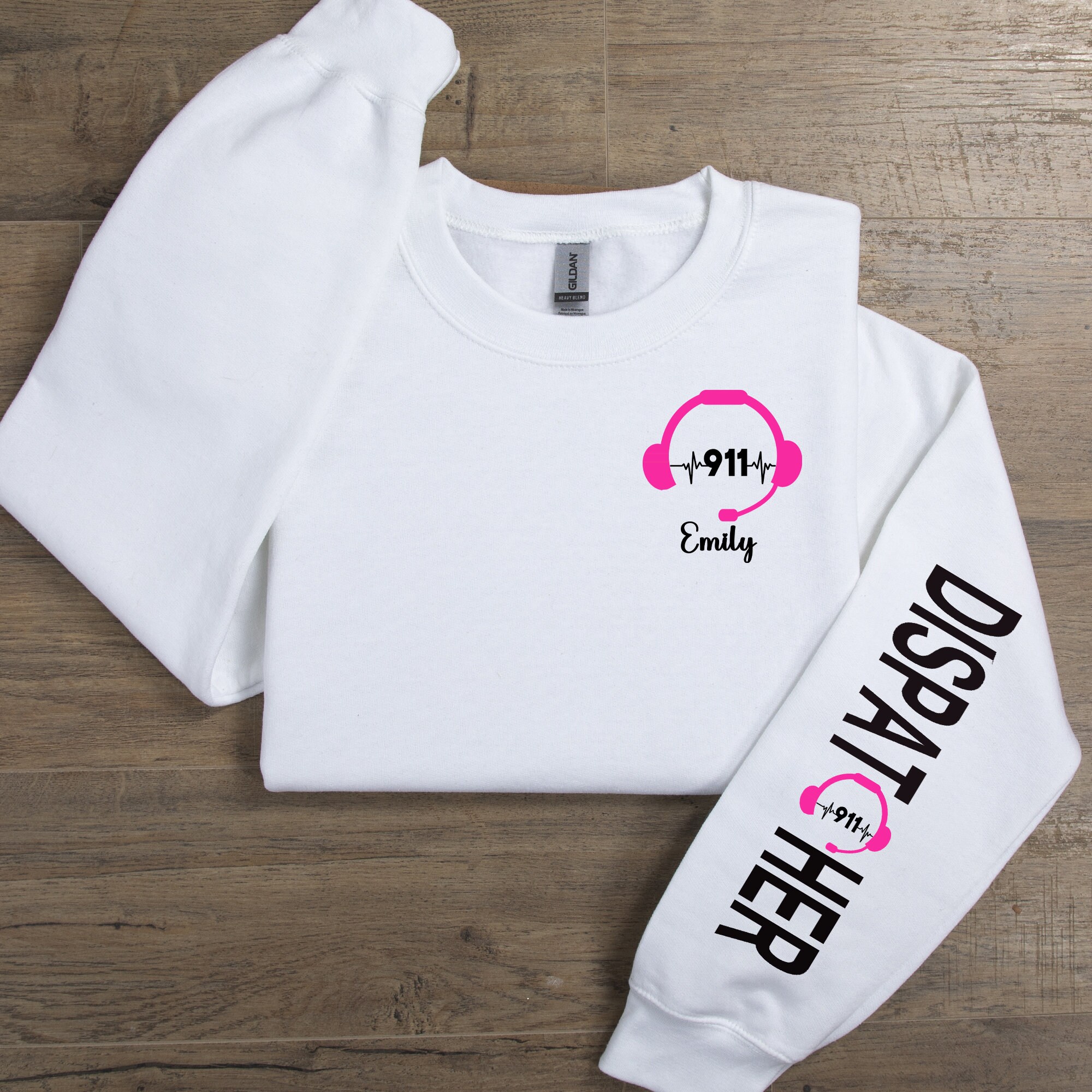 Personalized 911 Dispatch Sweatshirt, Custom Dispatcher Shirt ...