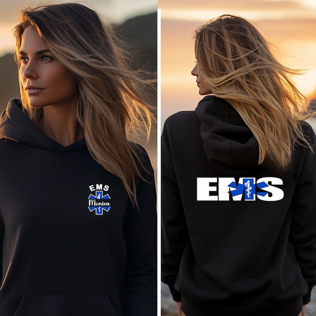 Personalized EMS Shirt, Custom EMS Sweatshirt, EMS Nurse Gift ...
