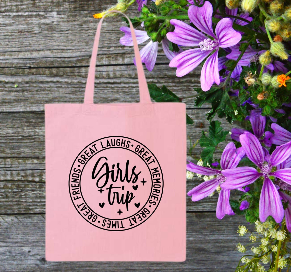 Girls Trip Tote Bag, Girls Trip Bag, Girls Weekend Canvas Bag, Girls ...
