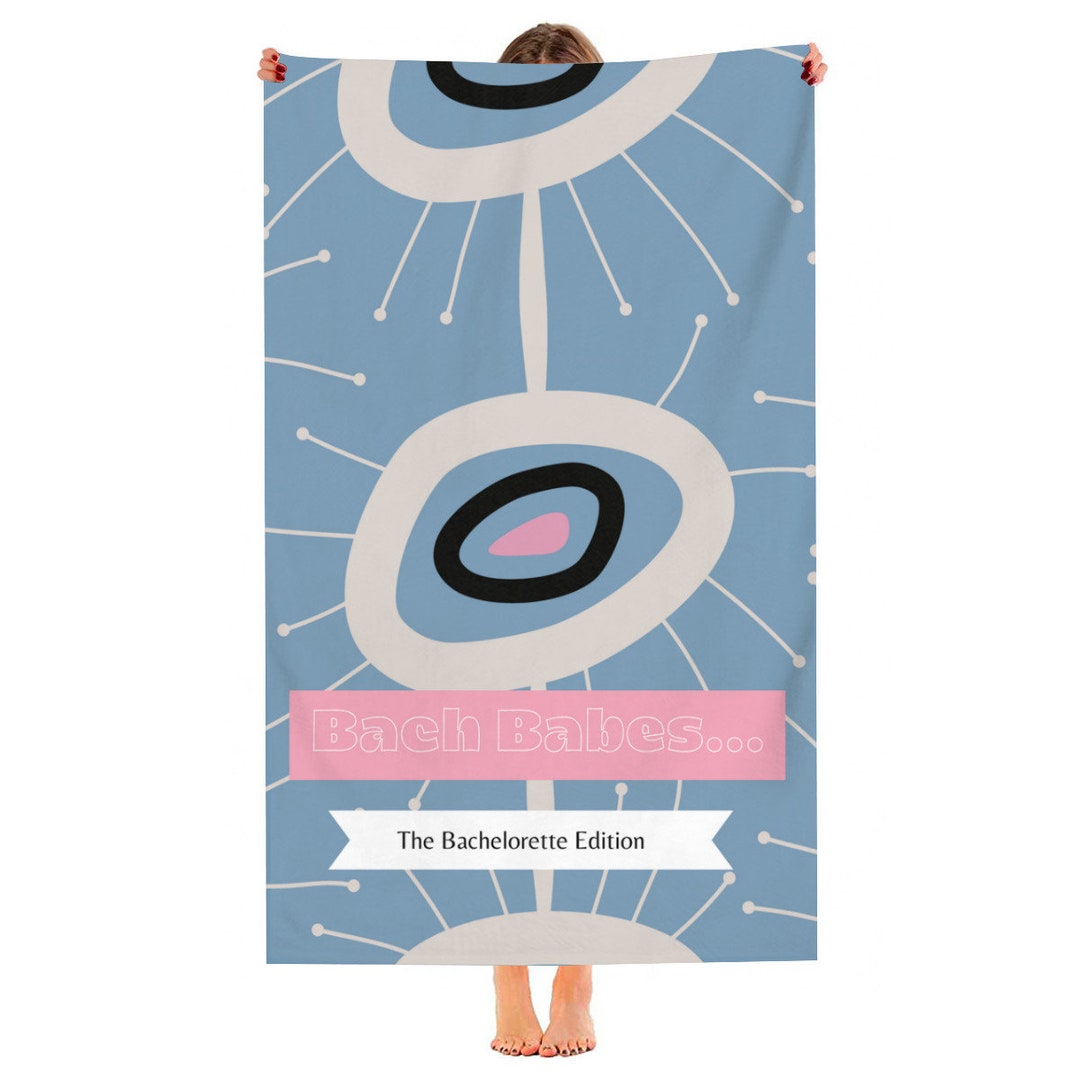 Bachelorette Party Custom Beach Towel, Bride Tribe, Custom Bridesmaid ...