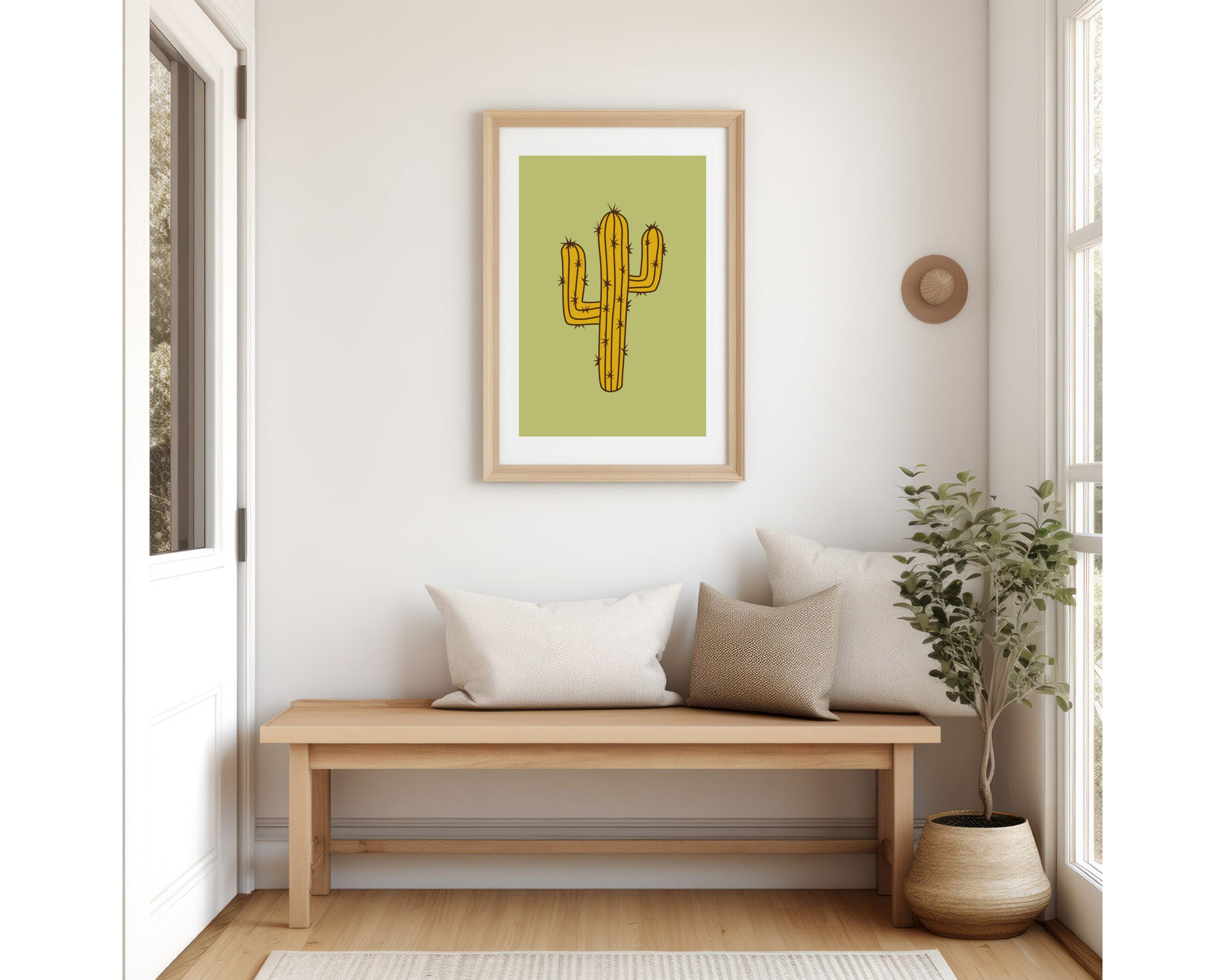Desert Life, Cactus Wall Art , Desert Decor, Desert Wall Art, Modern ...