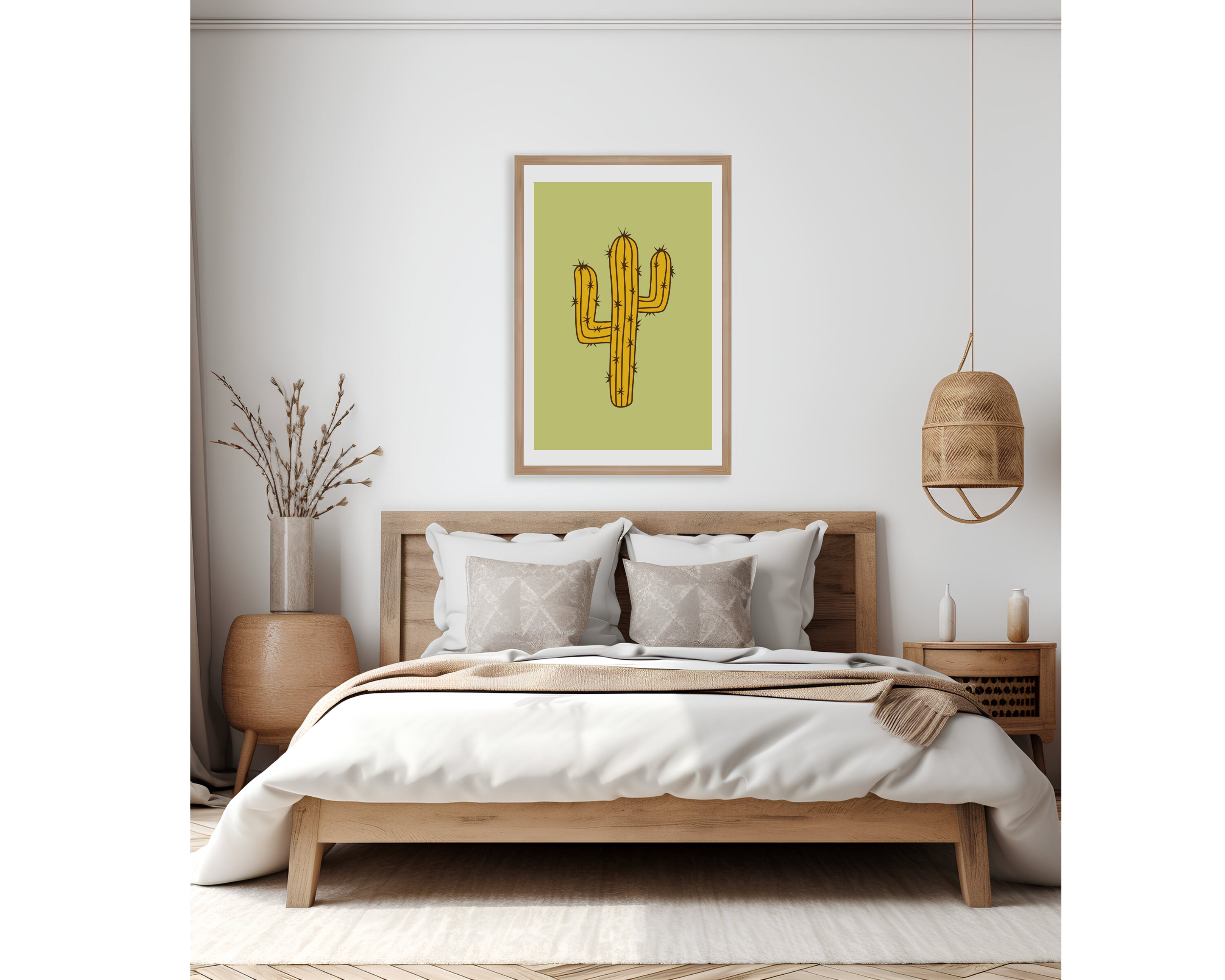 Desert Life, Cactus Wall Art , Desert Decor, Desert Wall Art, Modern ...
