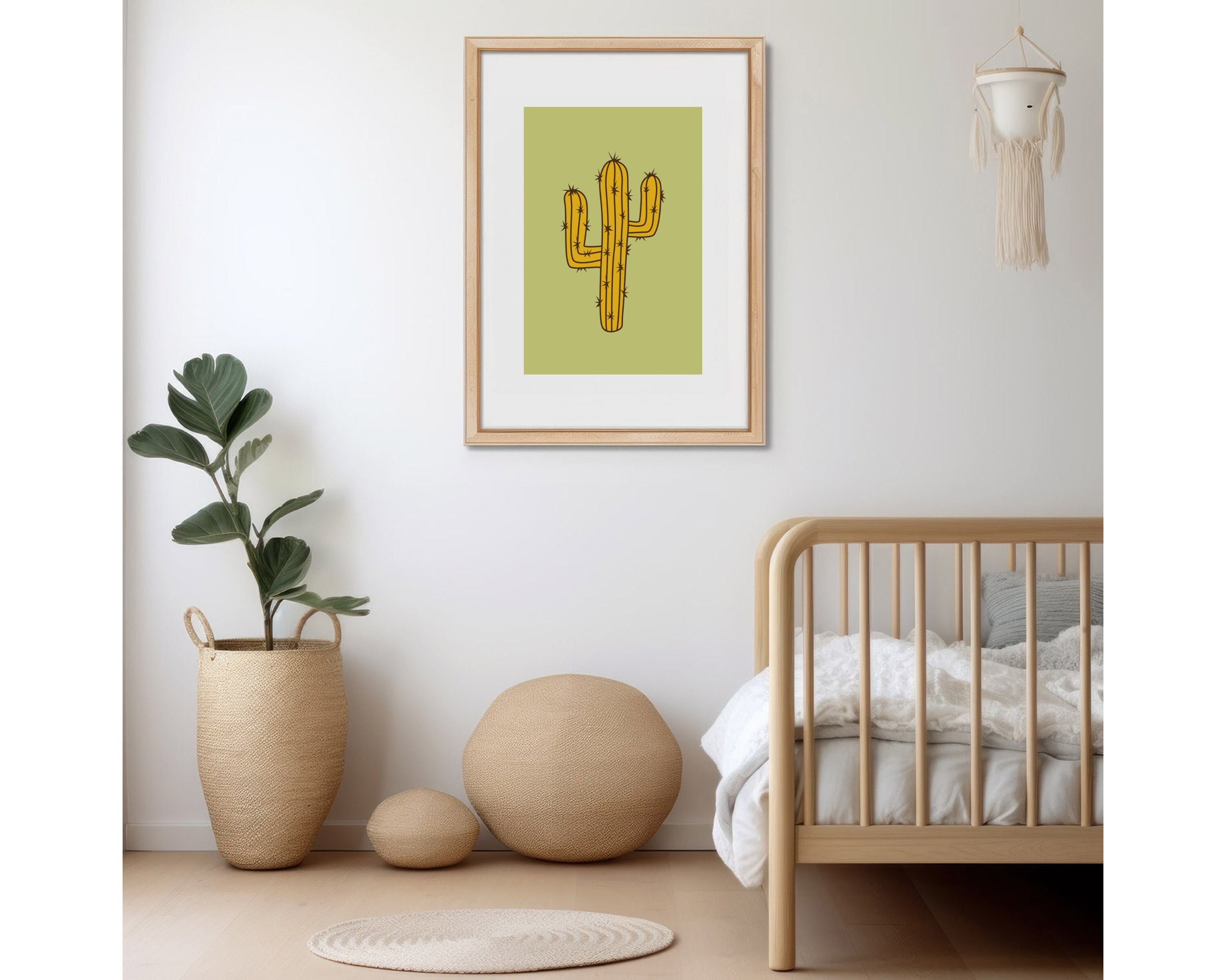 Desert Life, Cactus Wall Art , Desert Decor, Desert Wall Art, Modern ...