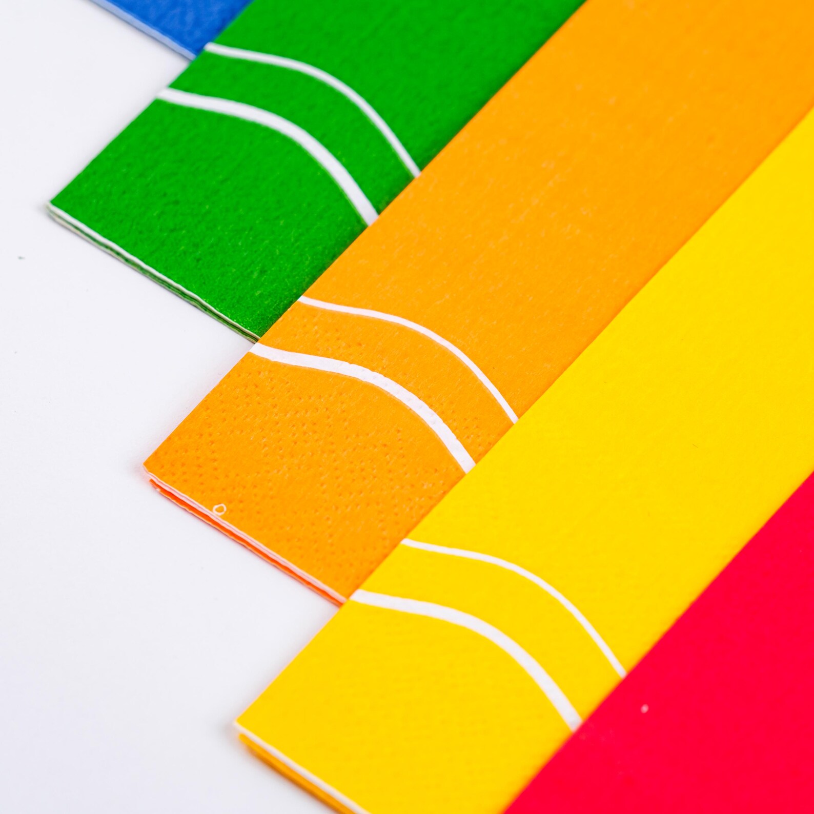 Yellow Color Block Paper Guest Towel - Etsy