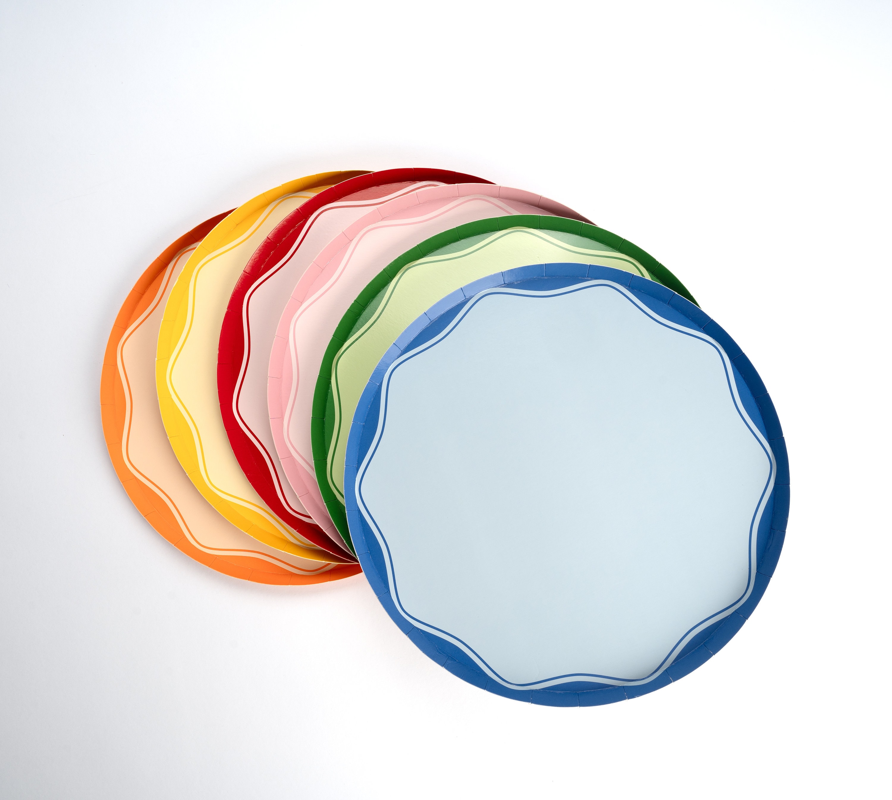 Orange Color Block Dinner Paper Plates-8pk - Etsy