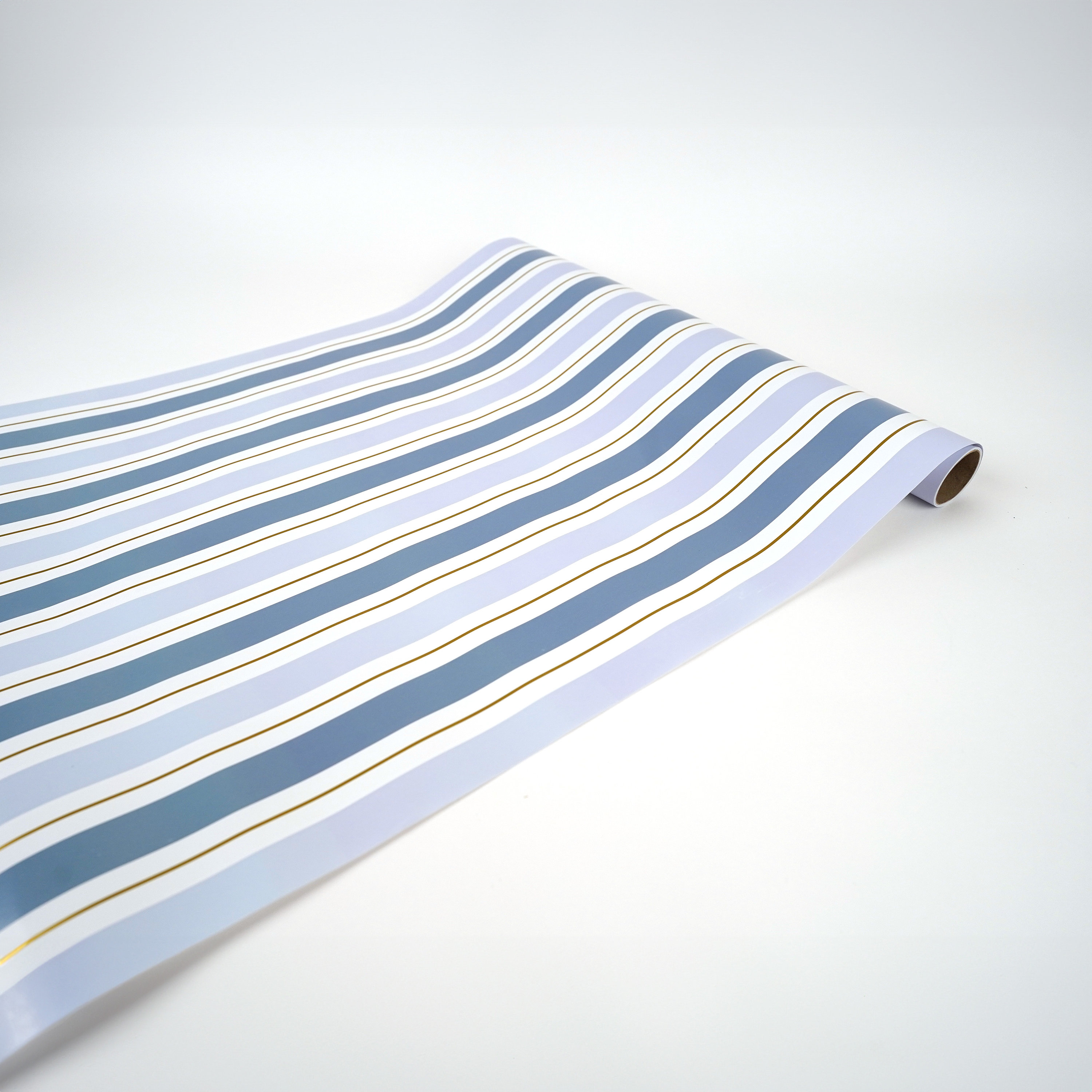 Blue Striped Table Paper Table Runner | 10ft Long - Etsy