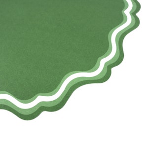 Green Fancy Paper Placemat | 12pk - Etsy