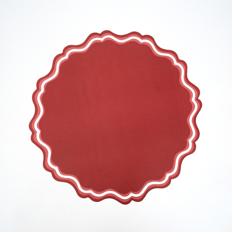 Round Red Placemats - Etsy