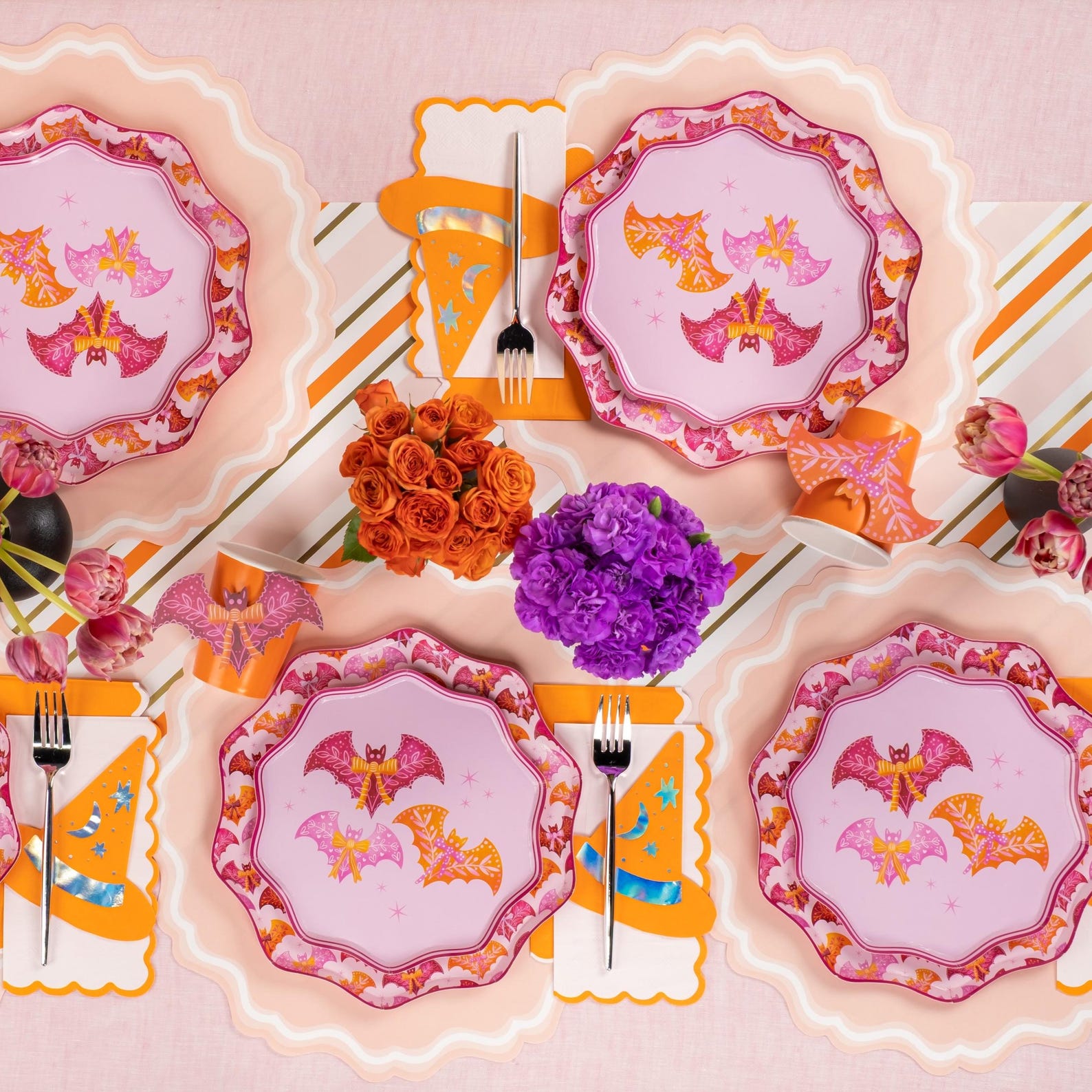 Bats and Bows Dinner Plates- 8pk - Etsy